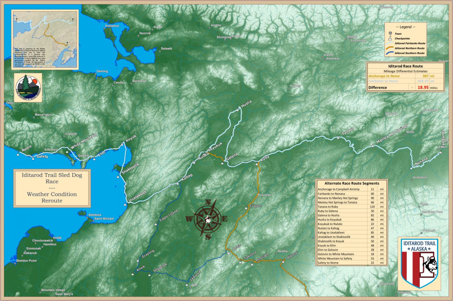 Race Map – Iditarod