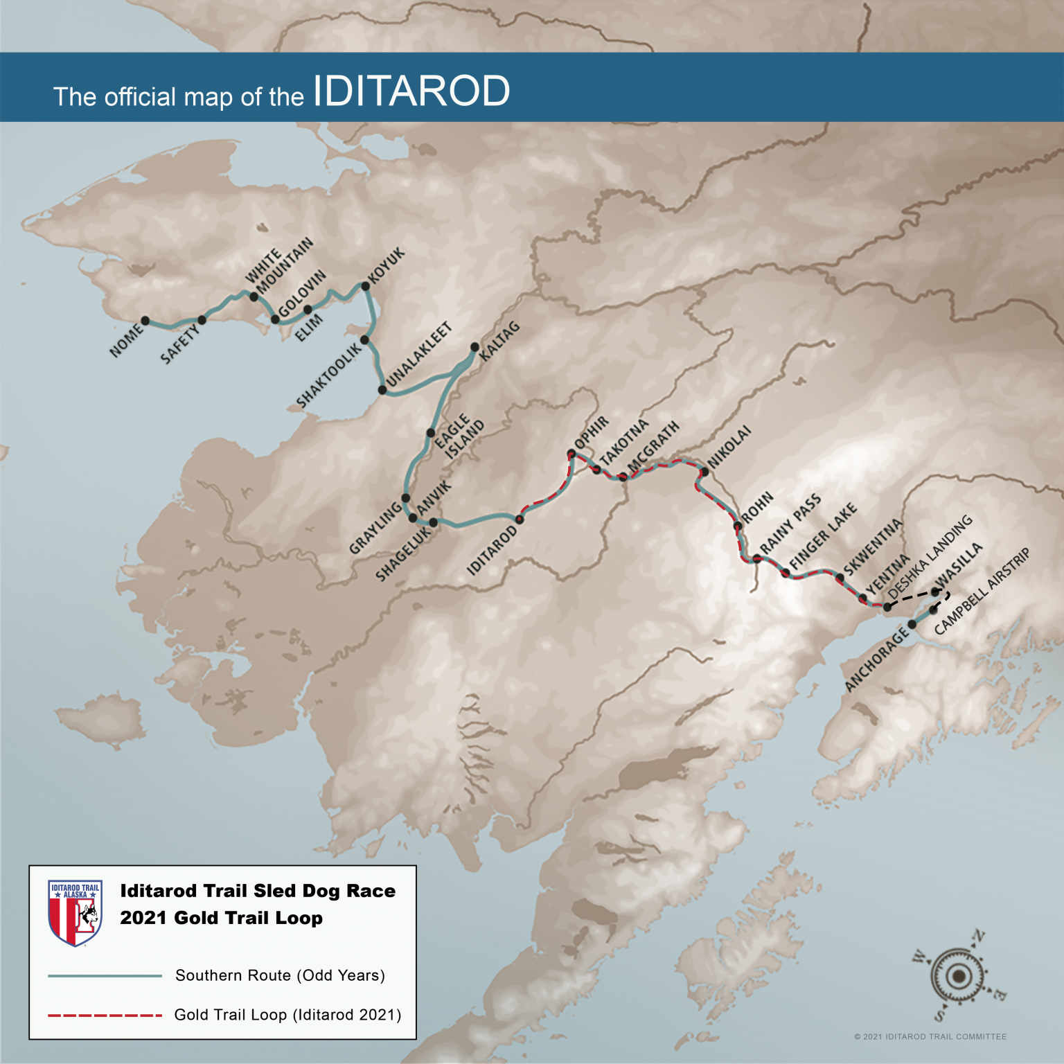 Race Map – Iditarod