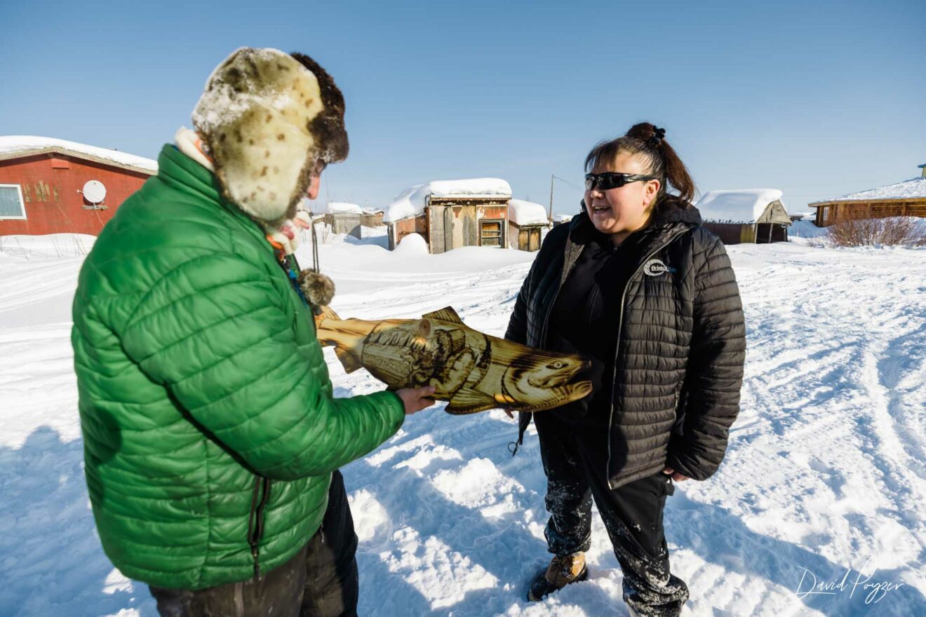 Ryan Redington receives the Bristol Bay Native Corporation Fish First ...