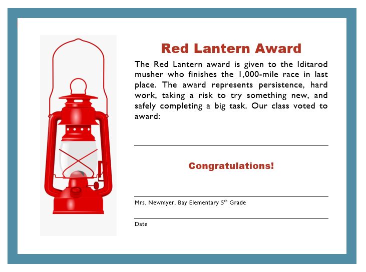 Red Lantern: Committed Through The Last Mile – Iditarod