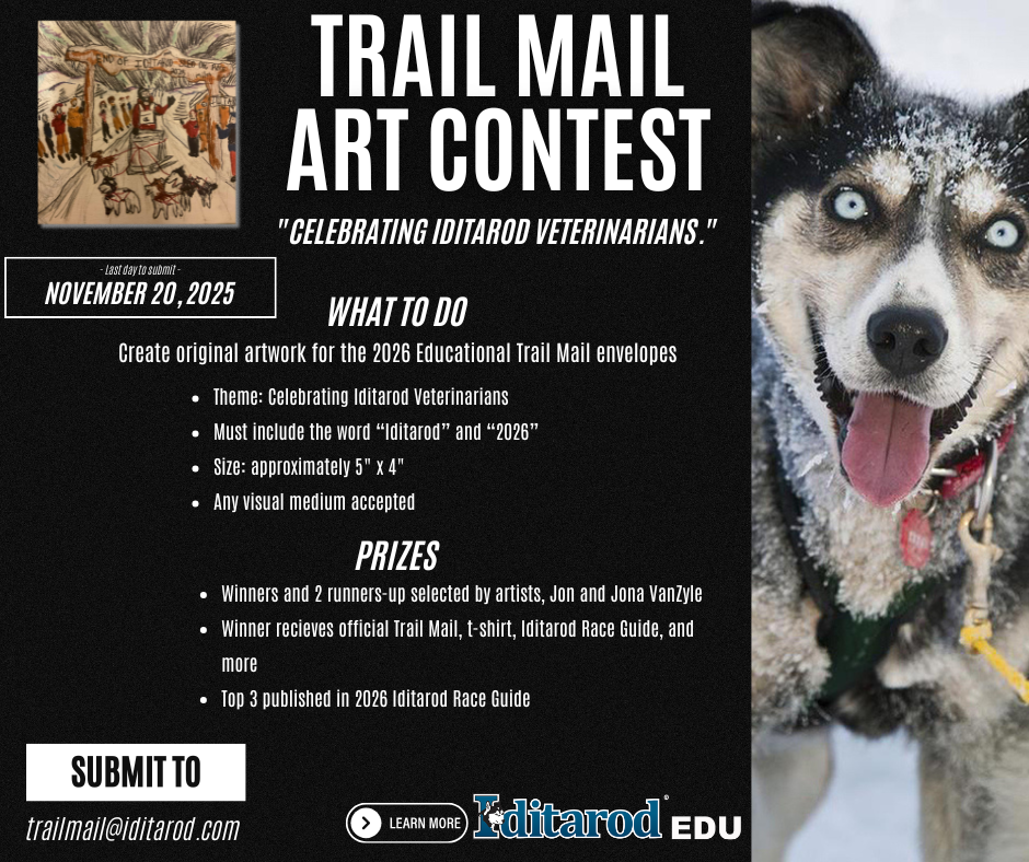 2026 Trail Mail Design Contest – Iditarod
